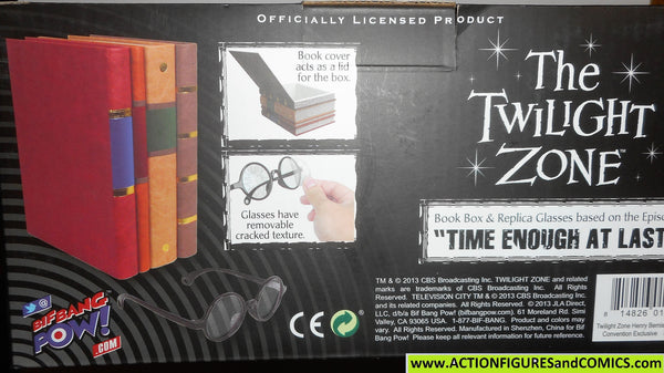 Twilight Zone TIME ENOUGH AT LAST book box replica glasses convention ...