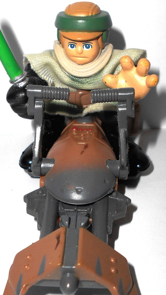 star wars galactic heroes LUKE SKYWALKER ENDOR w speeder bike – ActionFiguresandComics