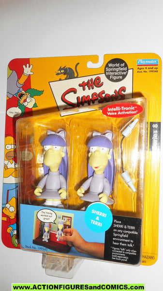 Simpsons Sherri And Terri Twins 2002 Wos World Of Springfield Moc Actionfiguresandcomics