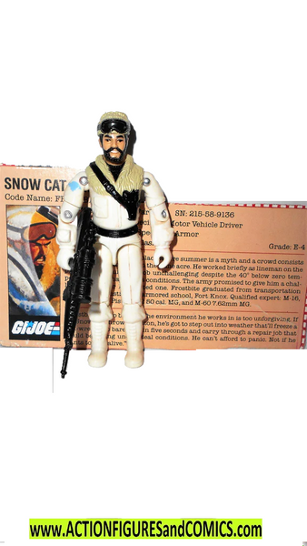 Gi joe FROSTBITE 1985 v1 100% Complete gijoe fc – ActionFiguresandComics