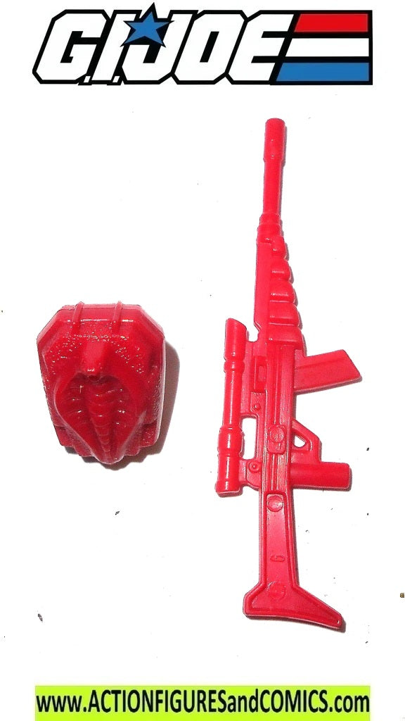 Gi joe BARONESS 1984 RED GUN weapon part – ActionFiguresandComics