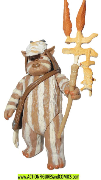star wars action figures LOGRAY ewok 1998 shaman potf ...