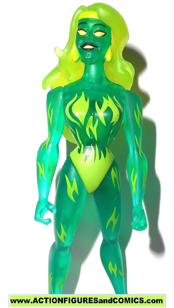 justice league unlimited FIRE green flame variant dc universe ...