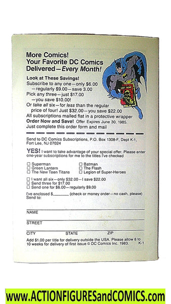 Super powers BATMAN 1984 mini comic dc kenner 1983 – ActionFiguresandComics