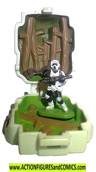 star wars micromachines BIKER SCOUT Head ENDOR forest ...