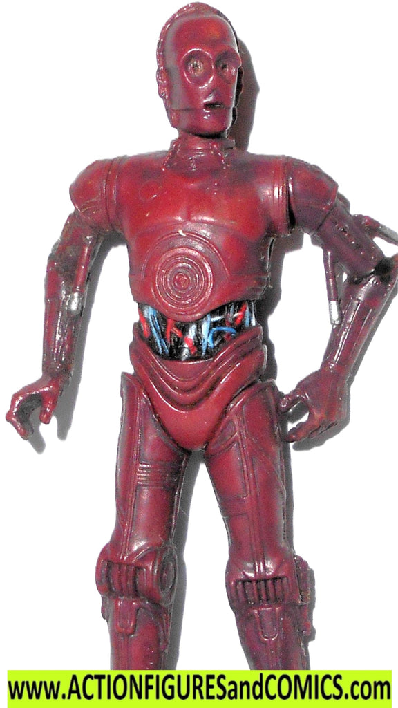 action figures R-3PO 2003 hoth evacuation red c-3po droid ...