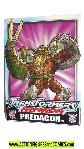 Transformers PREDACON 2003 Armada Sticker Trading 2002 ...