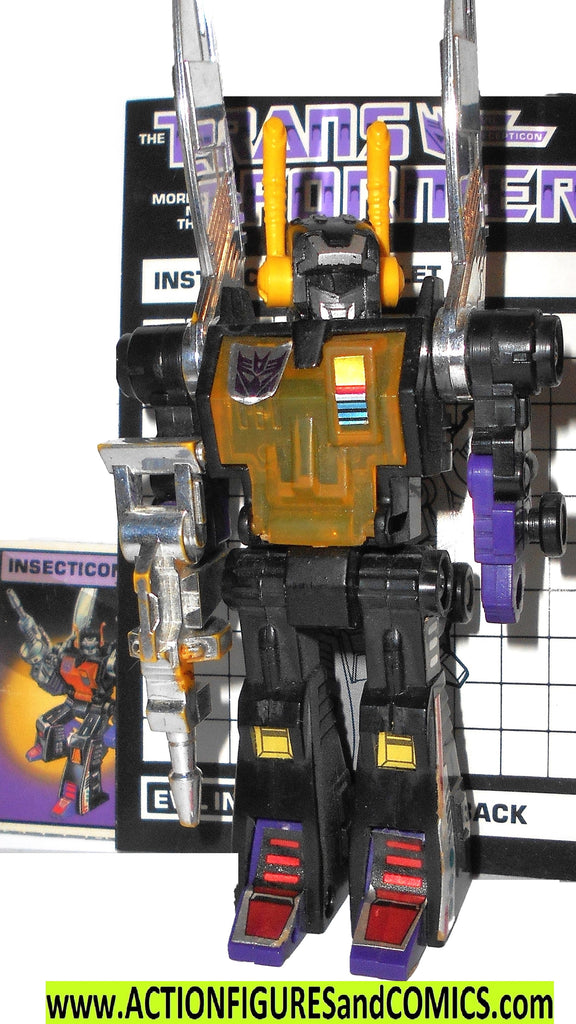 Transformers KICKBACK 1985 100% Complete instr card ...