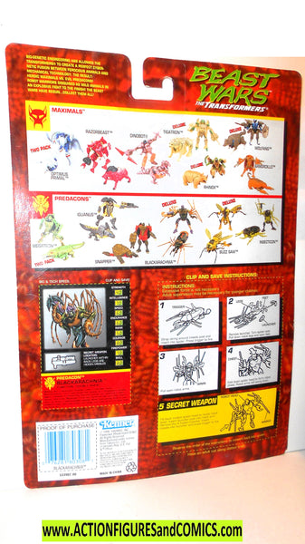 Transformers beast wars BLACKARACHNIA 1996 takara 1997 insect ...