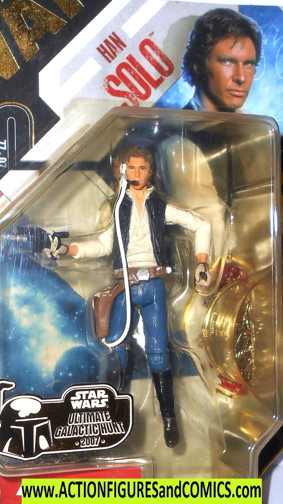 star wars action figures HAN SOLO gunner station 30th gold ...