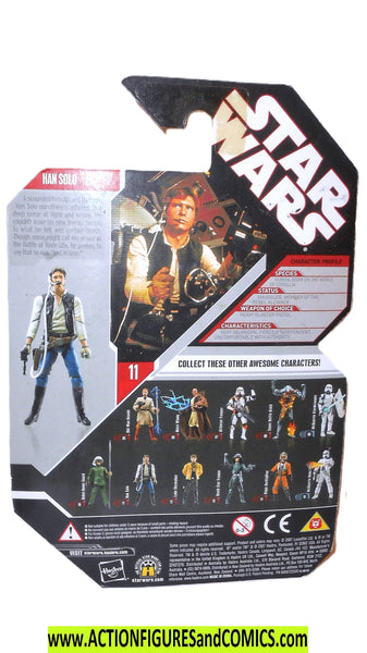 star wars action figures HAN SOLO gunner station 30th gold ...