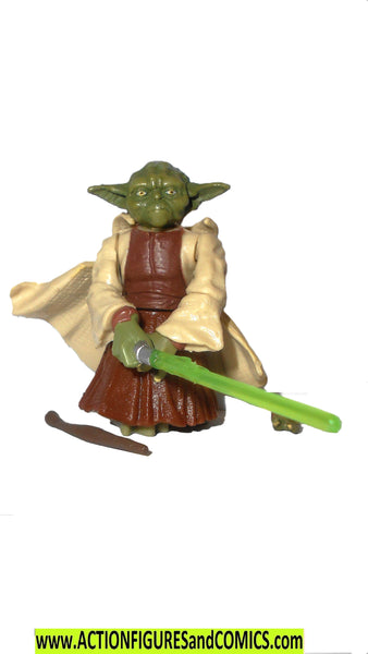 star wars action figures YODA 2005 rots Spinning attack ...