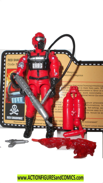 gi joe Red Shadows PYRO TROOPER 2010 joecon flamethrower ...