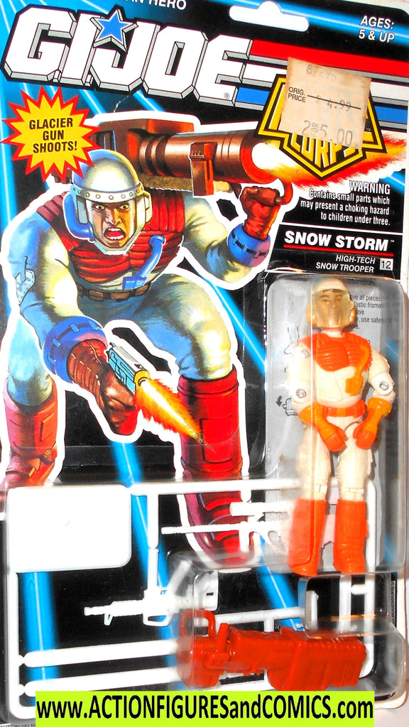 Gi joe SNOW STORM 1993 vintage battle corps 1992 v1 moc ...