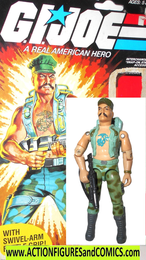 Gi joe GUNG HO v1 1983 Complete w FULL CARD vintage hasbro ...