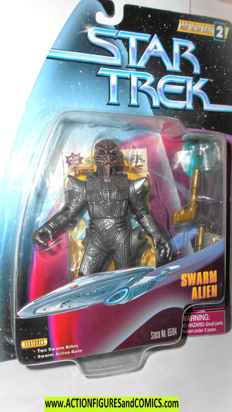 Star Trek SWARM ALIEN 1997 voyager gold playmates moc ...
