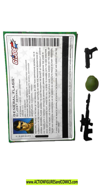 gi joe GENERAL FLAGG complete WEAPON SET & FC 2004 v3 ...