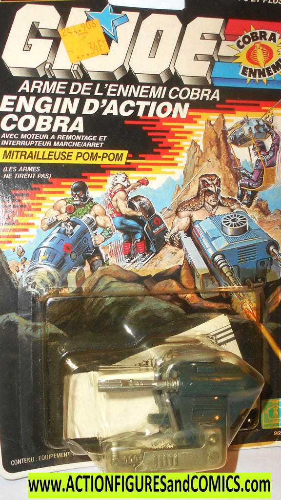 Gi joe POM POM GUN 1987 backpack back pack french moc ...