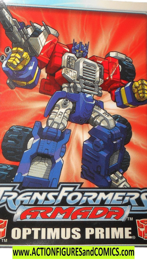 Transformers OPTIMUS PRIME 2002 Armada Sticker Trading card ...