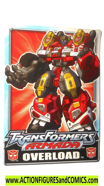 Transformers OVERLOAD 2002 Armada Sticker Trading card ...