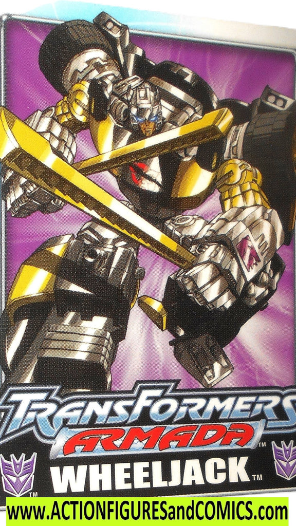 Transformers WHEELJACK 2002 Armada Sticker Trading card ...