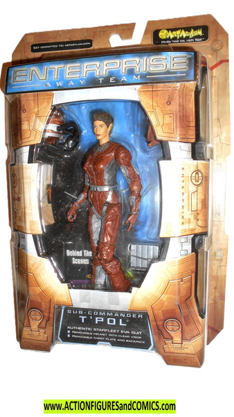 Star Trek Enterprise T'POL away team 2002 art asylum moc ...