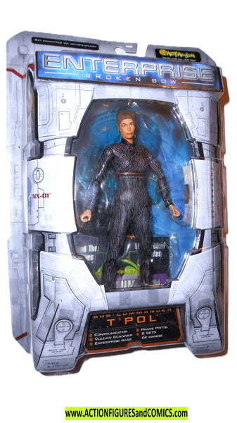 Star Trek Enterprise T'POL sub commander 2002 art asylum moc ...