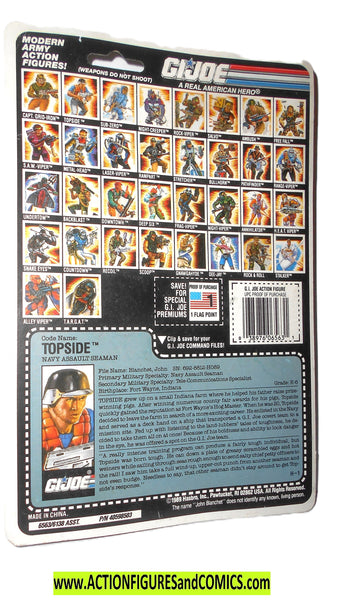 gi joe TOPSIDE 1990 vintage gijoe moc – ActionFiguresandComics