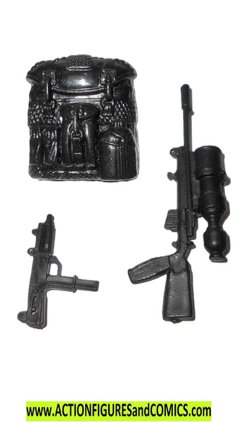 Gi joe LOW LIGHT 1986 v1 uzi gun bp set accessory weapon part ...