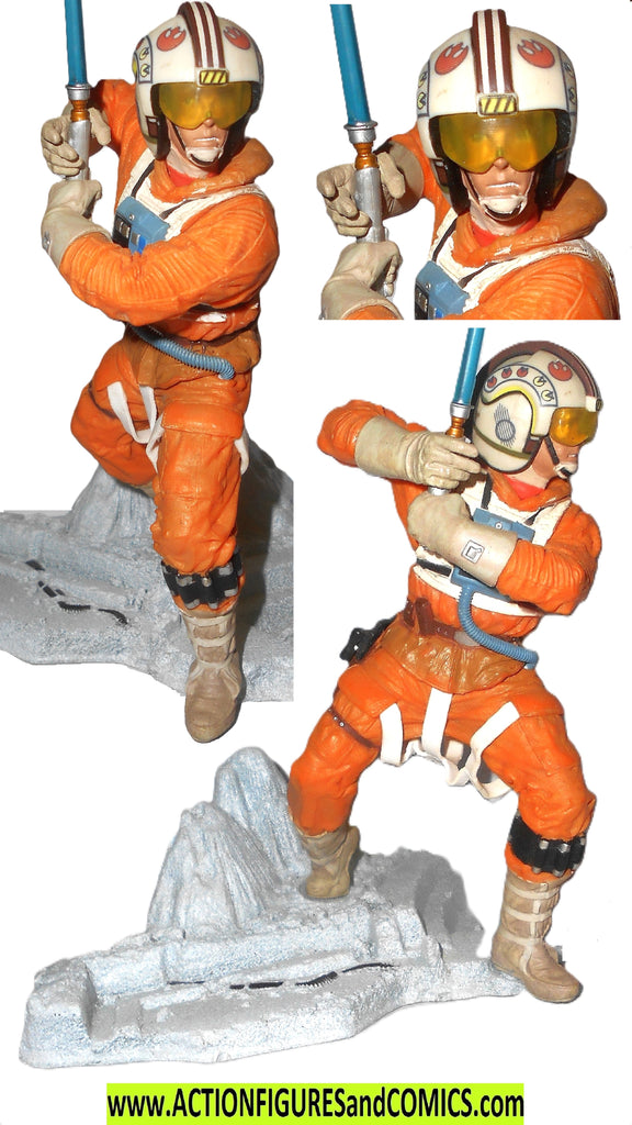 star wars action figures LUKE Skywalker Unleashed x-wing statue ...
