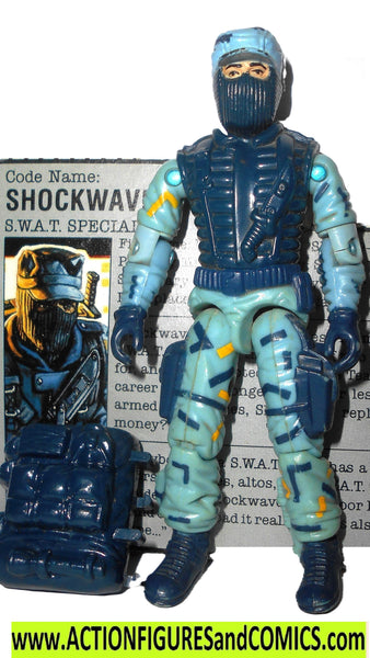 Gi joe SHOCKWAVE 1988 backpack file card swat gijoe ...