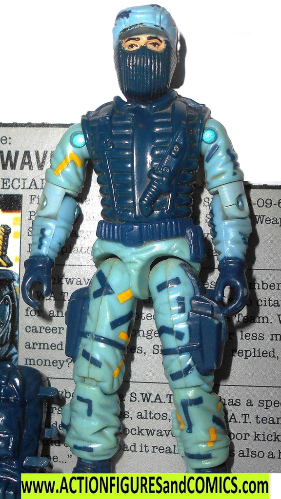 Gi joe SHOCKWAVE 1988 backpack file card swat gijoe ...