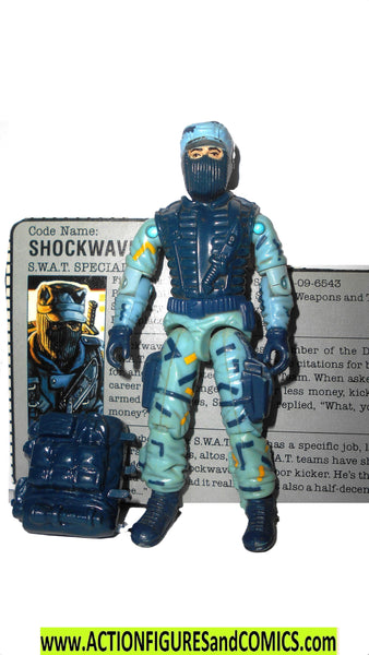 Gi joe SHOCKWAVE 1988 backpack file card swat gijoe ...