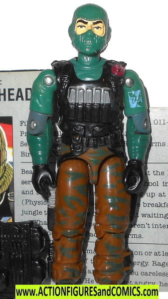 Gi joe BEACH HEAD 1986 v1 vintage backpack file card ...