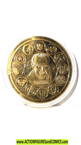 Marvel STAN LEE commemorative coin 2018 gold plated ...