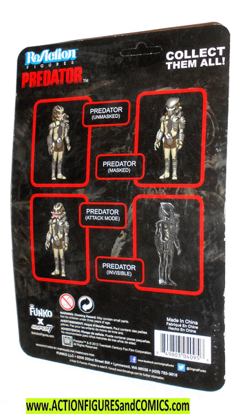 Predator movie PREDATOR Invisible ReAction super 7 horror moc ...