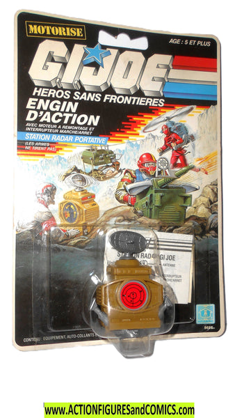 Gi joe RADAR STATION 1987 backpack french moc – ActionFiguresandComics