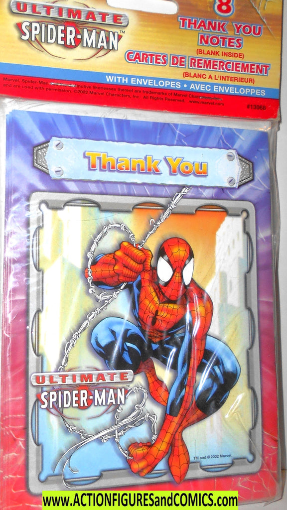 Spider-Man THANK YOU Notes 2002 Ultimate Marvel mip moc ...