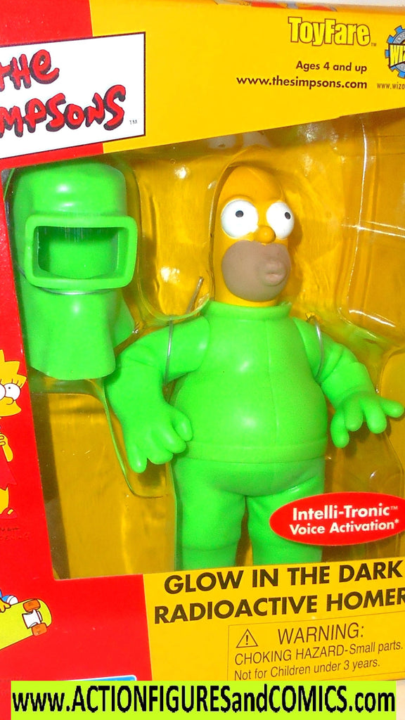 Simpsons HOMER radioactive toyfare playmates moc mib ...