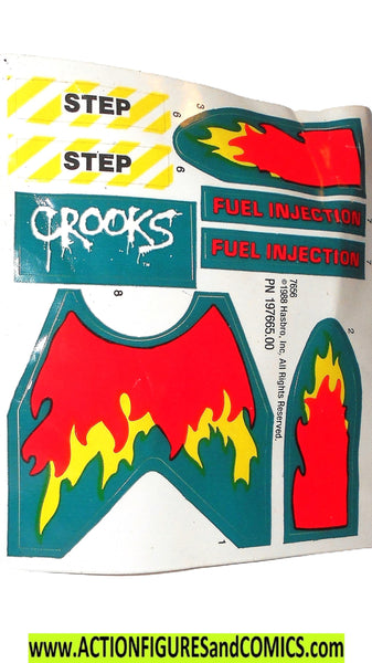 Cops 'n Crooks ROADSTER STICKER SHEET 1988 vintage part ...