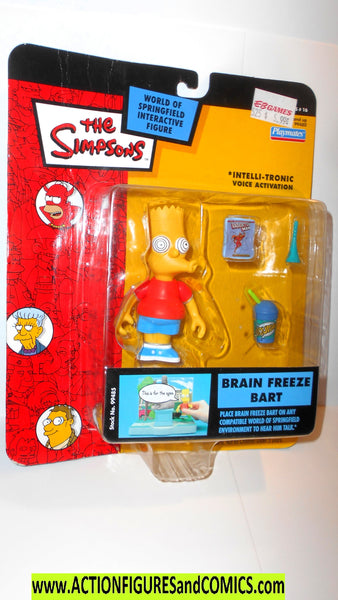 simpsons BART Brain Freeze playmates 2004 series 16 moc ...