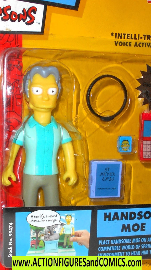 the simpsons MOE series 3 2000 2001 playmates bartender action figure ...