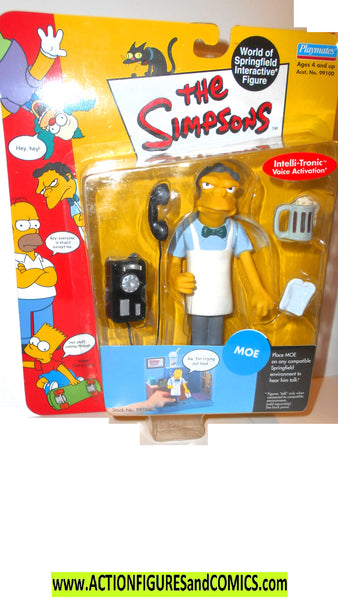the simpsons MOE series 3 2000 2001 playmates bartender action figure ...