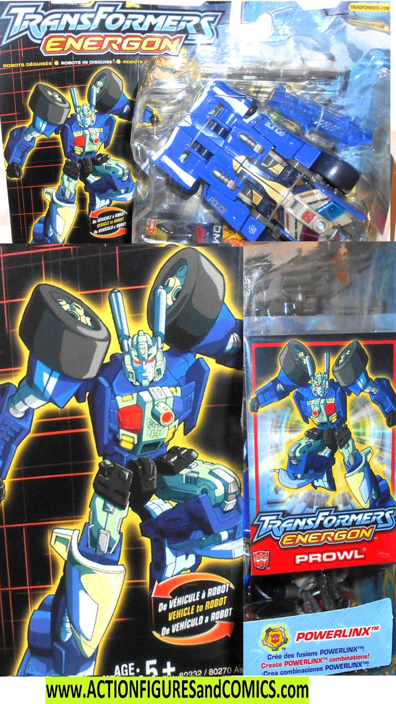 Transformers energon PROWL future police car cop 2003 moc ...