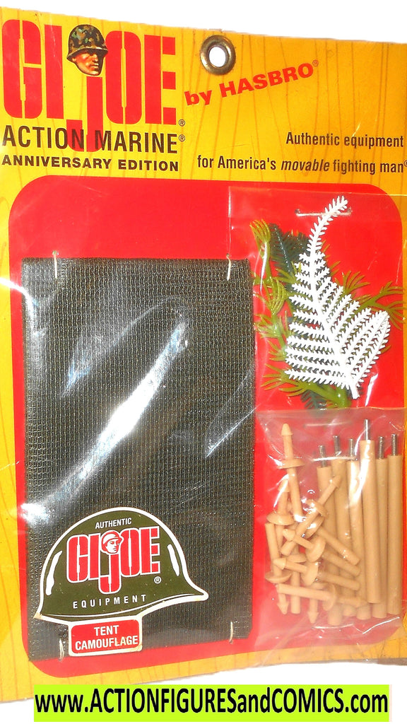 gi joe 12 inch TENT Camo Weapons Accessories Action Marine moc mip ...