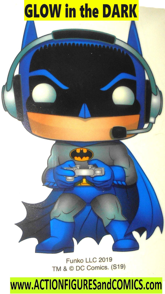 Funko Pop dc universe BATMAN Gamer gid gitd STICKER standing ...