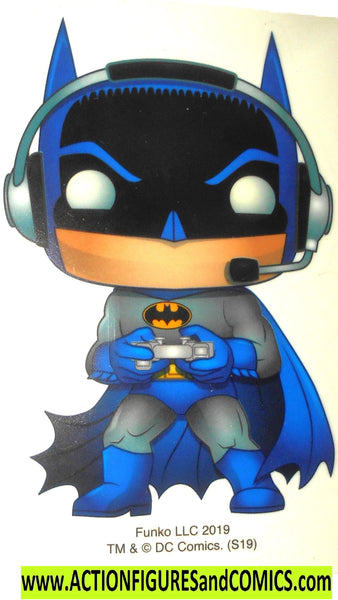 Funko Pop dc universe BATMAN Gamer gid gitd STICKER standing ...