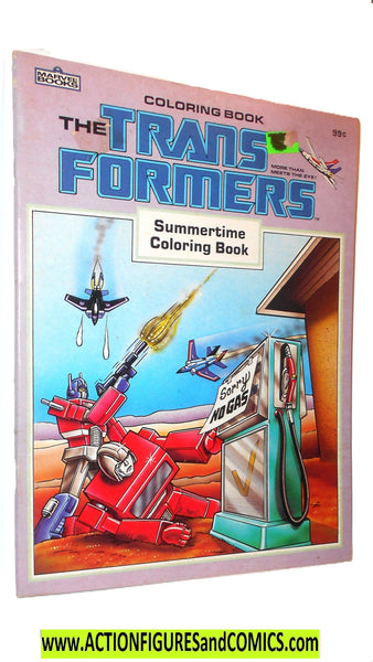 Transformers COLORING BOOK 1985 marvel book 7 – ActionFiguresandComics