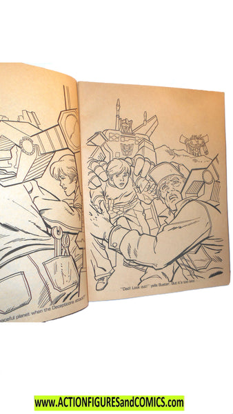 Transformers COLORING BOOK 1985 marvel book 8 – ActionFiguresandComics