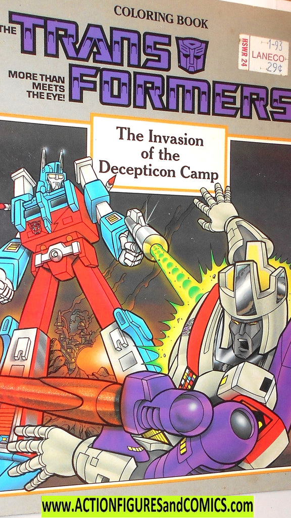 Transformers COLORING BOOK 1984 marvel book 2 – ActionFiguresandComics